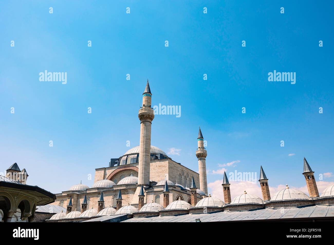 Sultan Selim Mosque in Konya from Mevlana Museum. Islamic photo with ...