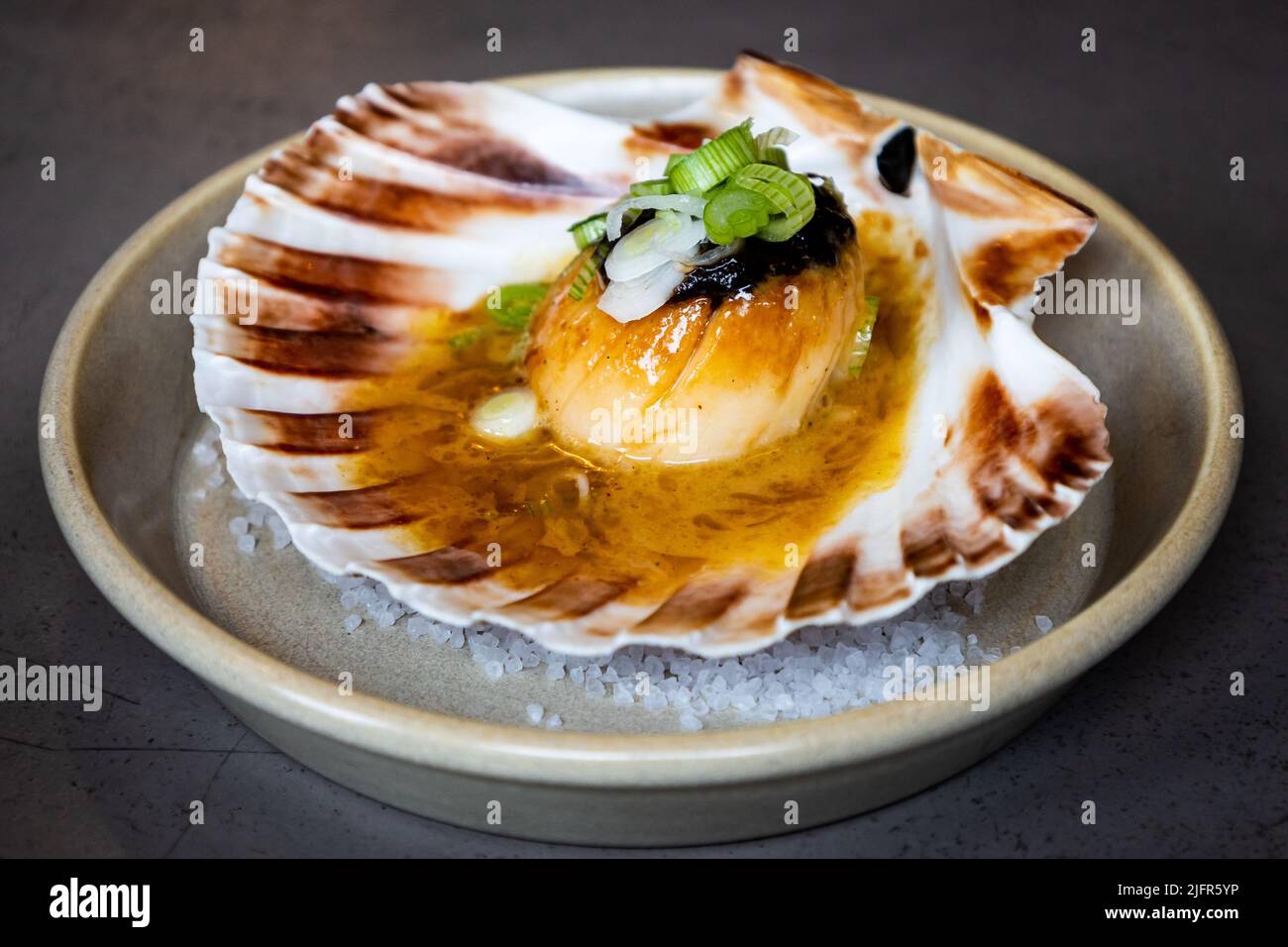 Scallop cooked in Scottish style Stock Photo - Alamy