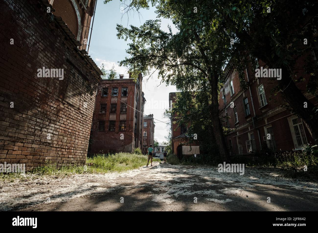 Facade red brick barracks hi-res stock photography and images - Alamy