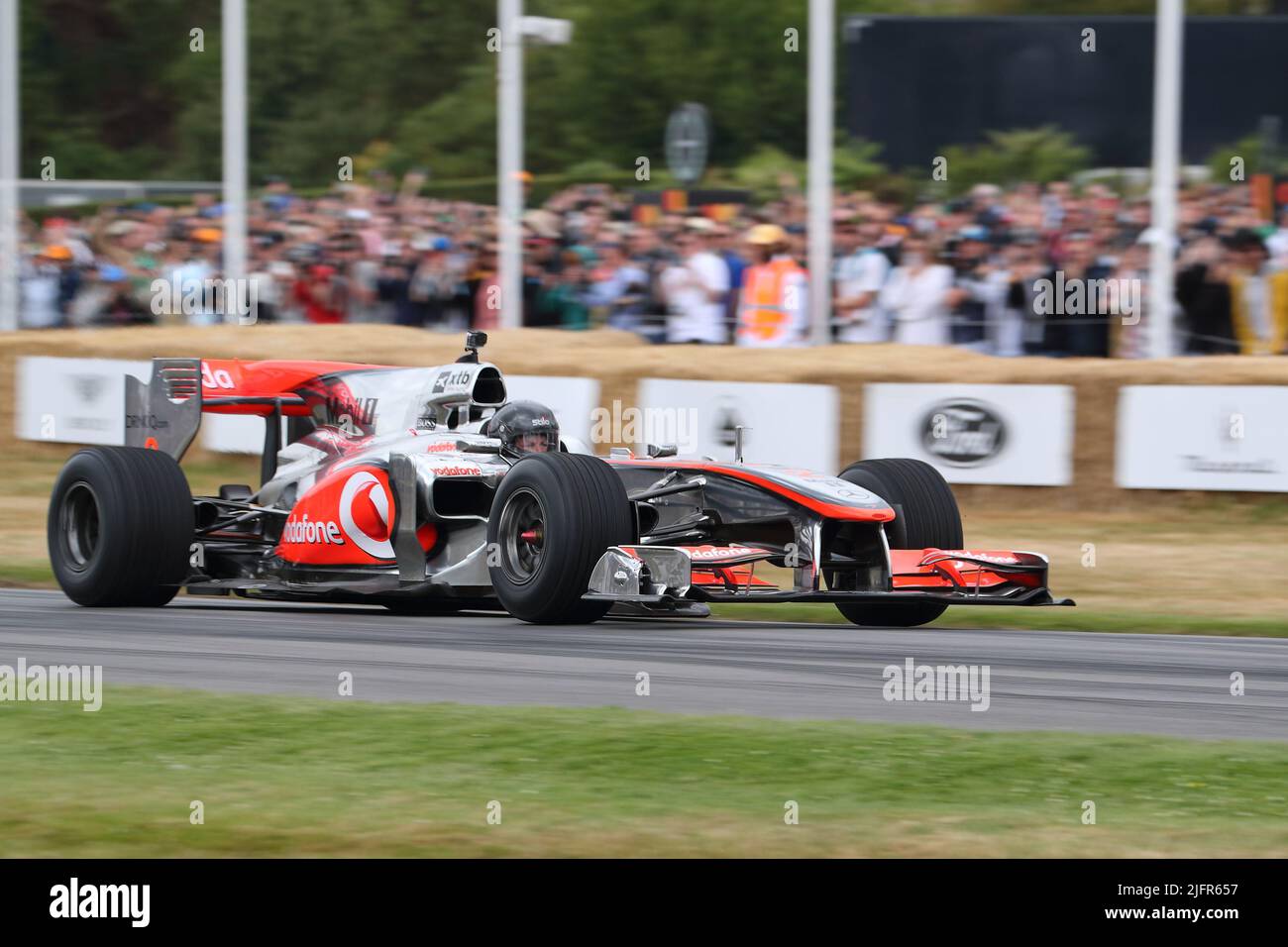 Vodafone McLaren Mercedes F1 racing car at the Festival of Speed 2022 ...