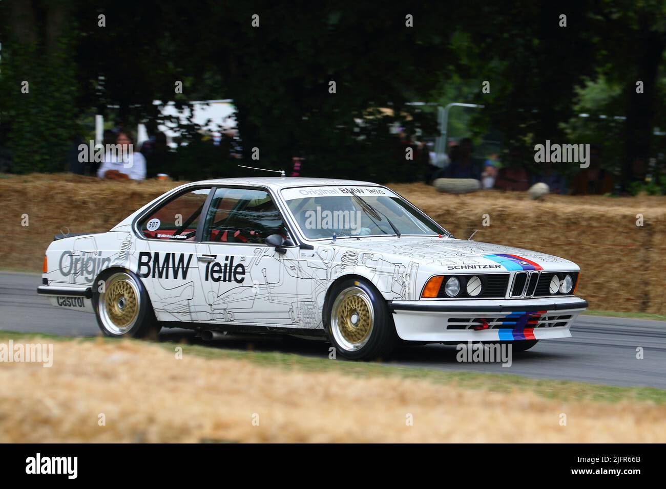 Schnitzer BMW 635 racing car at the Festival of Speed 2022 at Goodwood ...