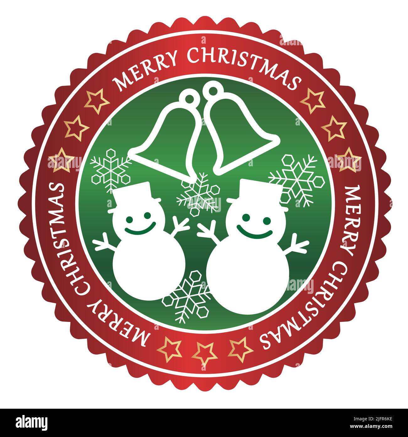 Christmas Symbol, Emblem, Or Label Isolated On A White Background ...