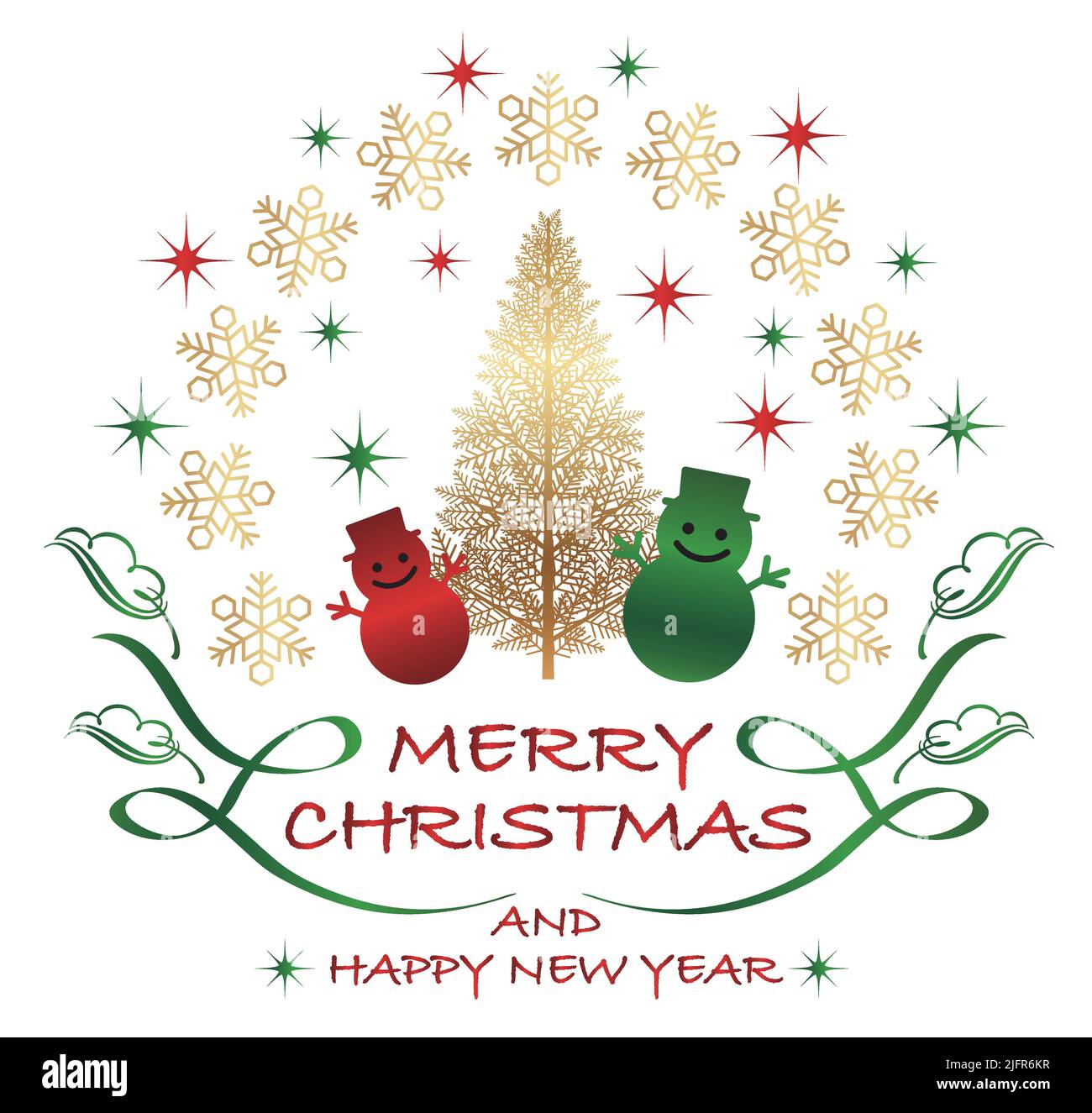 Christmas Symbol, Emblem, Or Label Isolated On A White Background ...