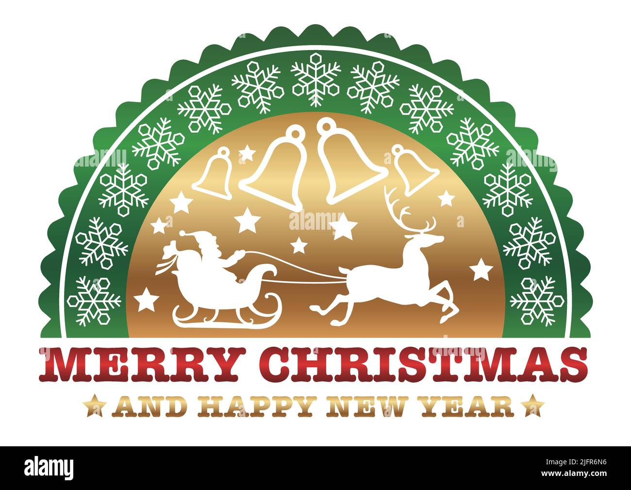 Christmas Symbol, Emblem, And Label Isolated On A White Background ...