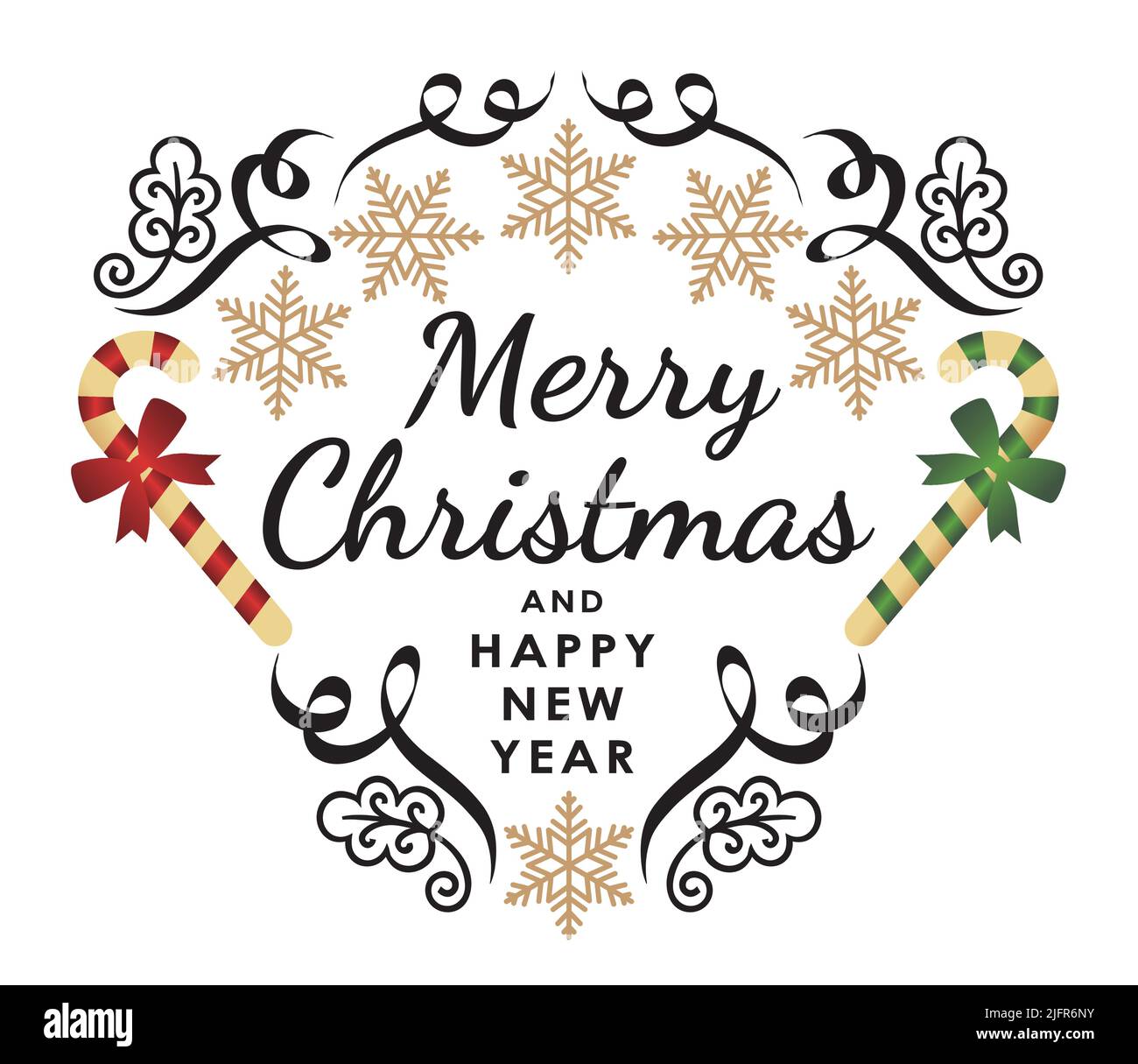 Christmas Symbol, Emblem, Or Label Isolated On A White Background ...