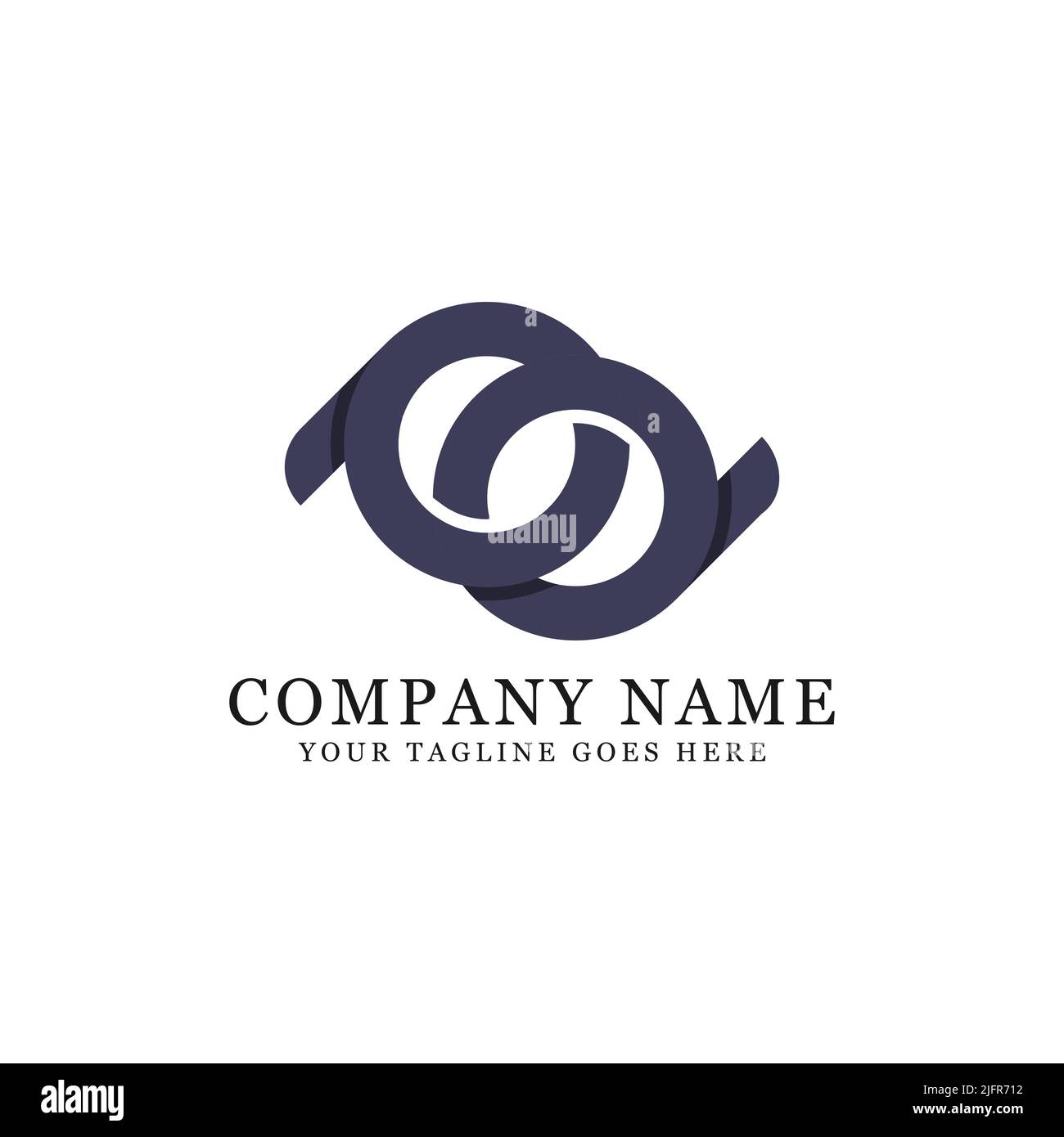 infinity letter name PD logo design illustration, Circle P and D letter ...