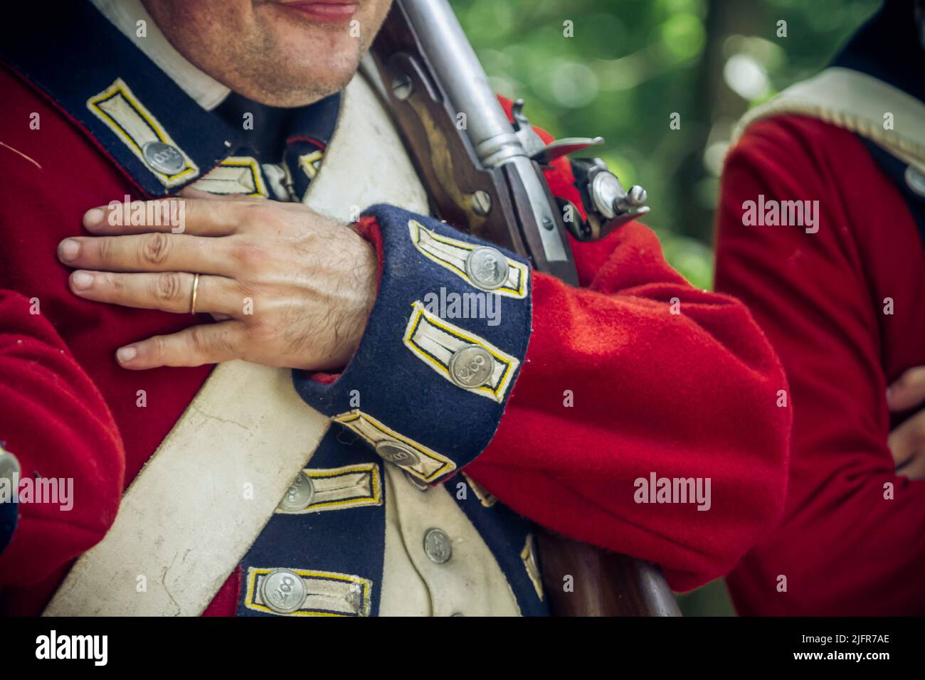 Army red coats hi-res stock photography and images - Alamy