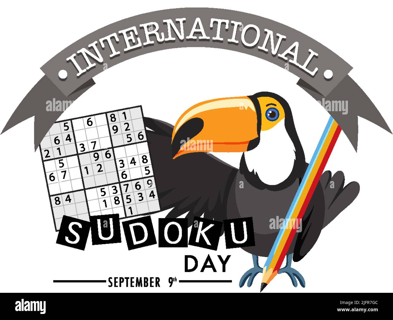 International Sudoku Day September 9 illustration Stock Vector Image ...