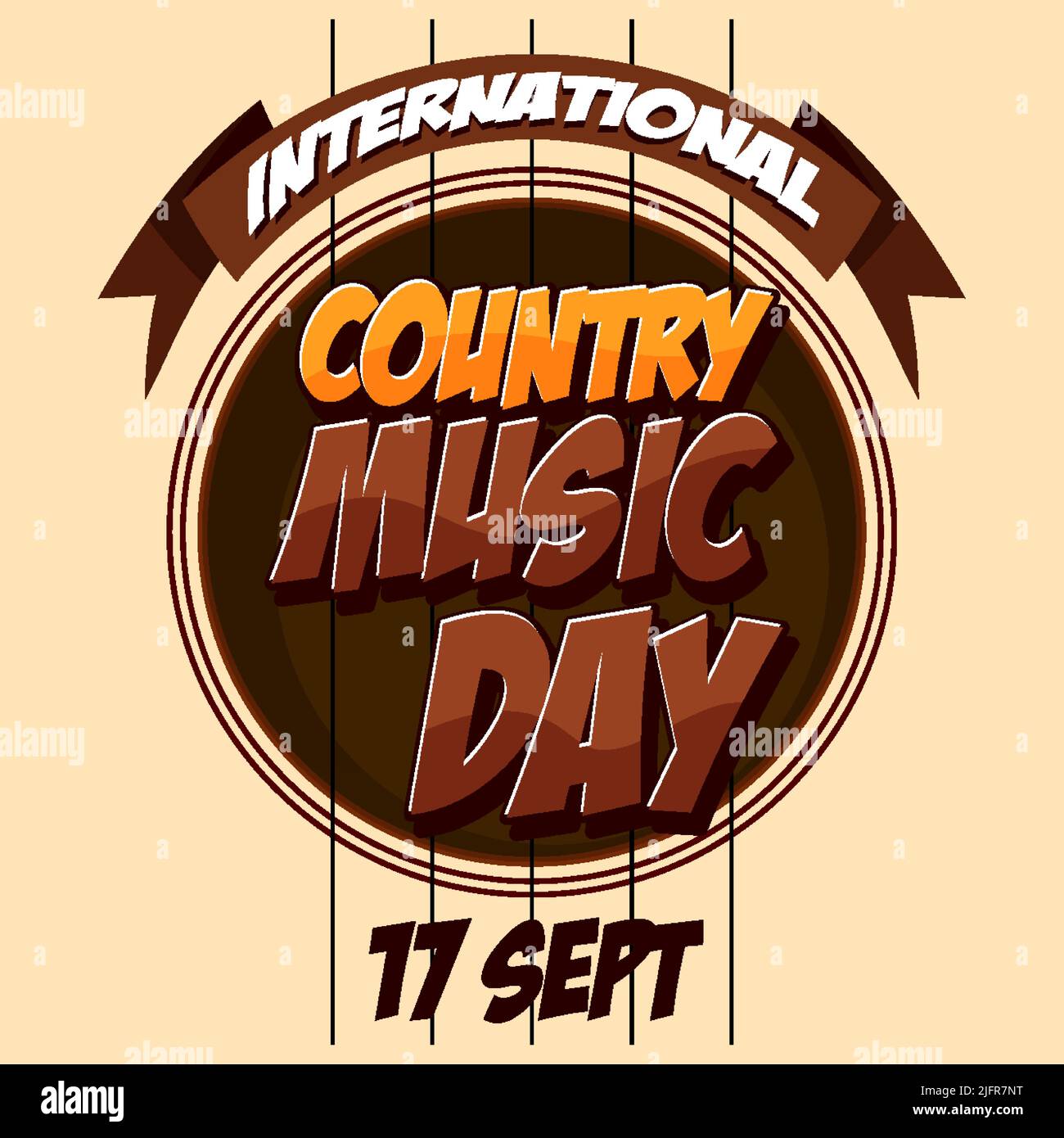 International Country Music Poster Design illustration Stock Vector ...
