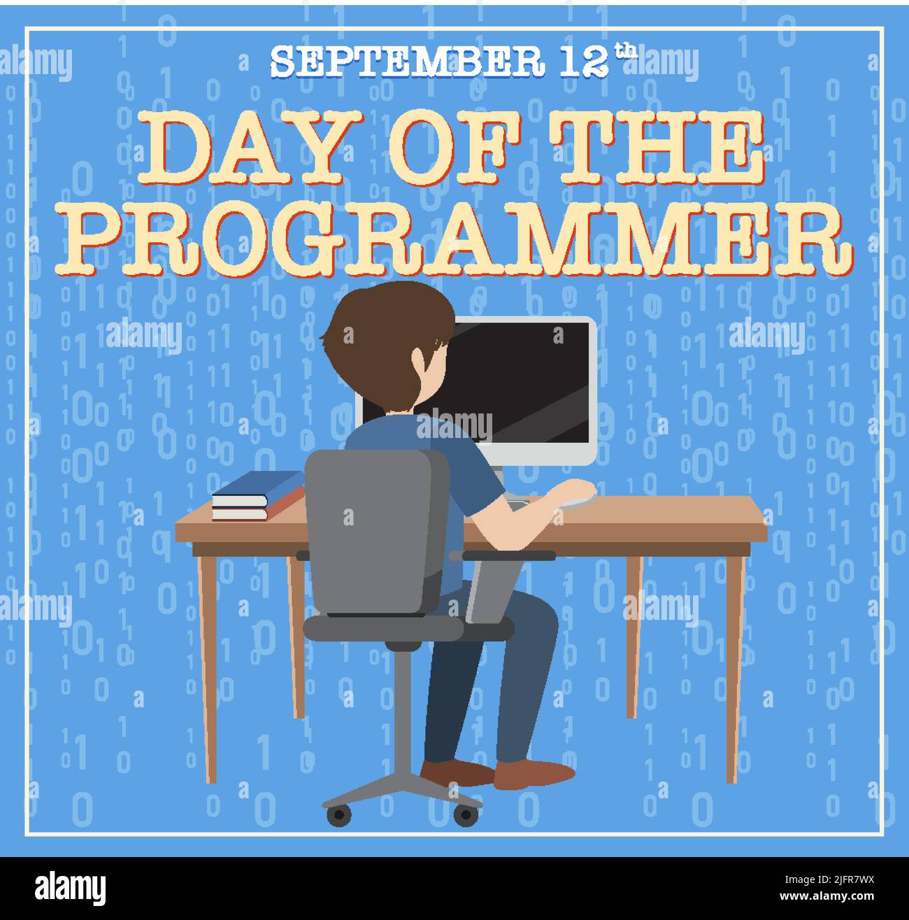 The Day of the Programmer Poster illustration Stock Vector Image & Art ...