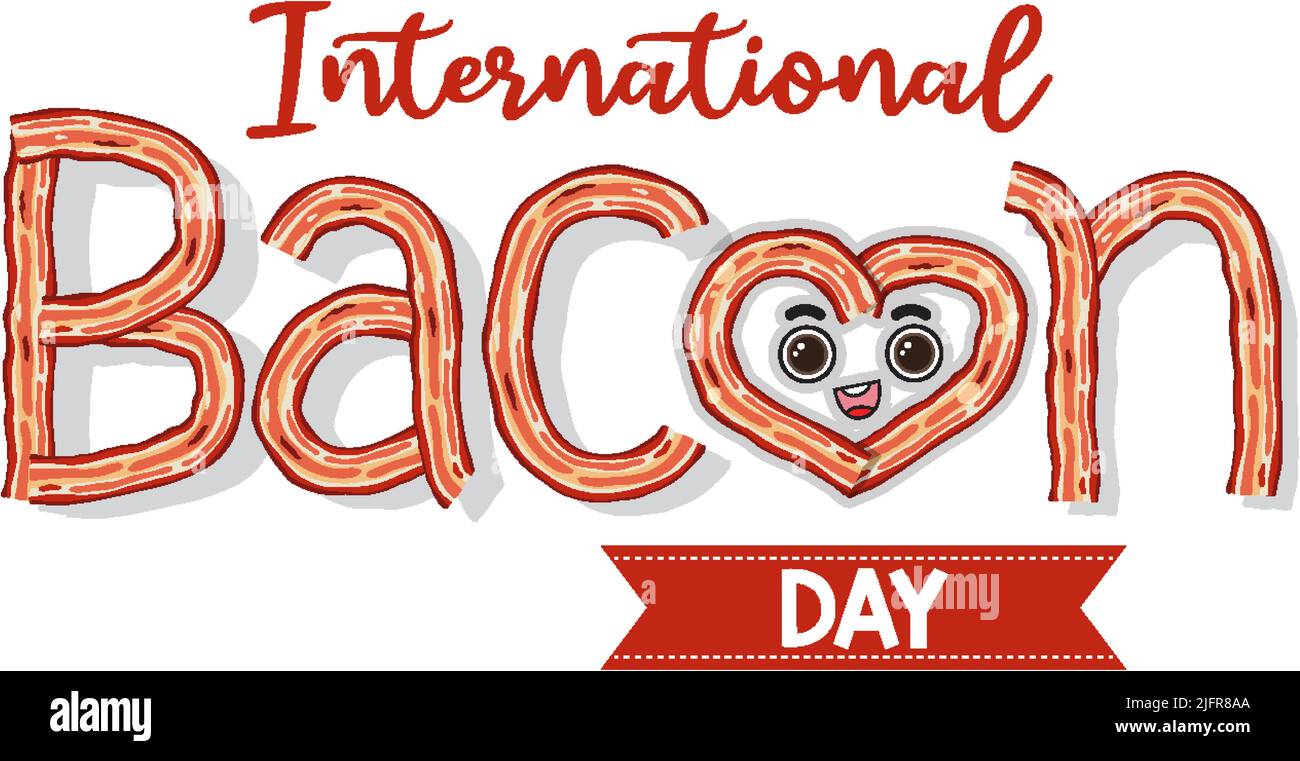 International bacon day banner illustration Stock Vector Image & Art ...