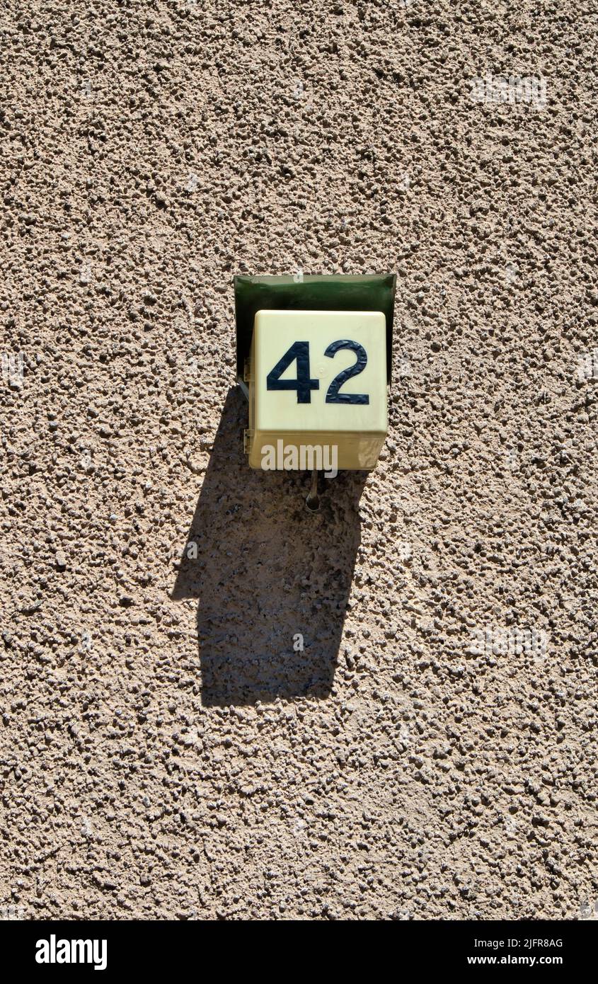 Number 42 on house hi-res stock photography and images - Alamy