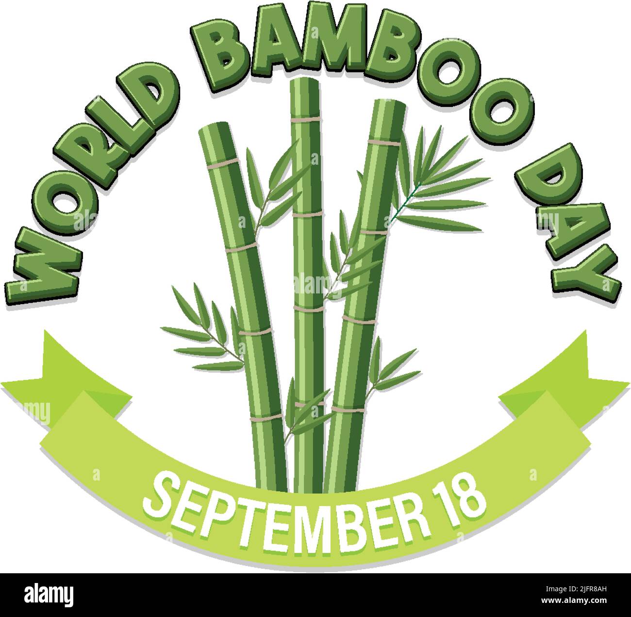 World Bamboo Day September 18 Banner Design illustration Stock Vector ...
