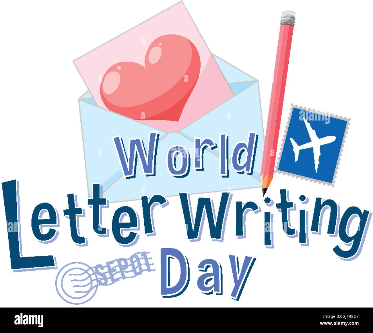 World Letter Writing Day Banner Design illustration Stock Vector Image ...