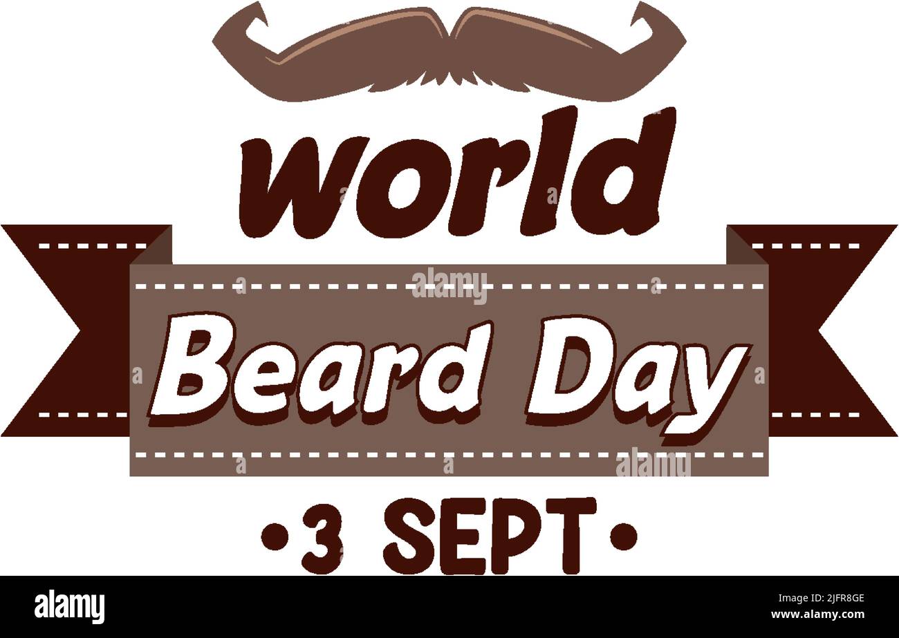 World Beard Day September 3 illustration Stock Vector Image & Art - Alamy