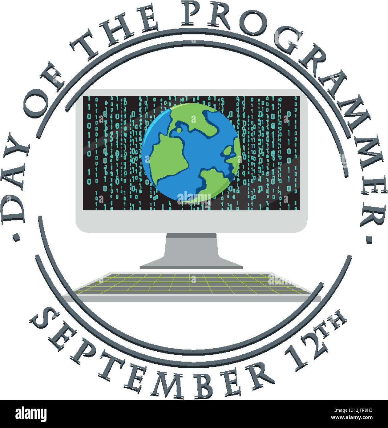 The Day of the Programmer Poster illustration Stock Vector Image & Art ...