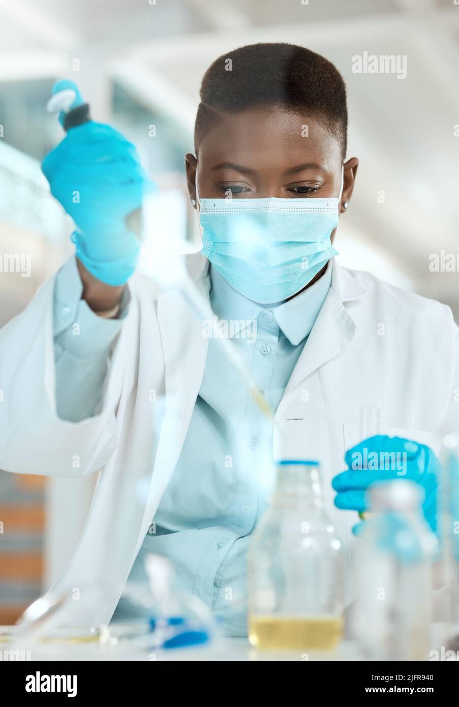 Getting down to the root of the problem. Shot of a young scientist ...