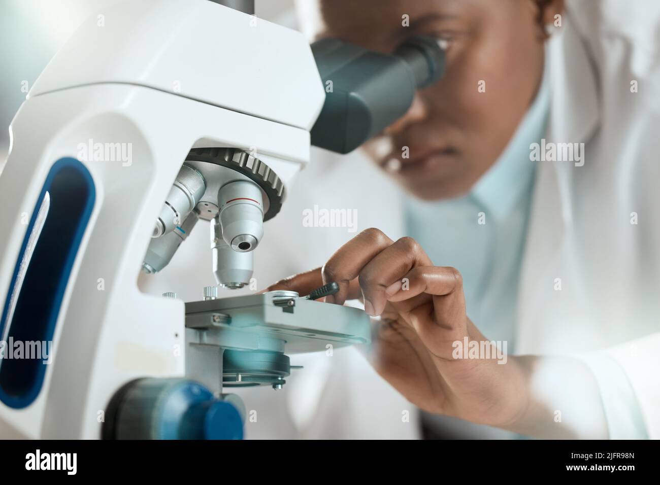 I might be able to see the problem. Shot of an unrecognisable scientist ...