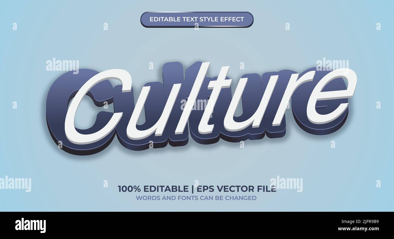 Editable text style effect. Editable font style. Vector Illustration ...