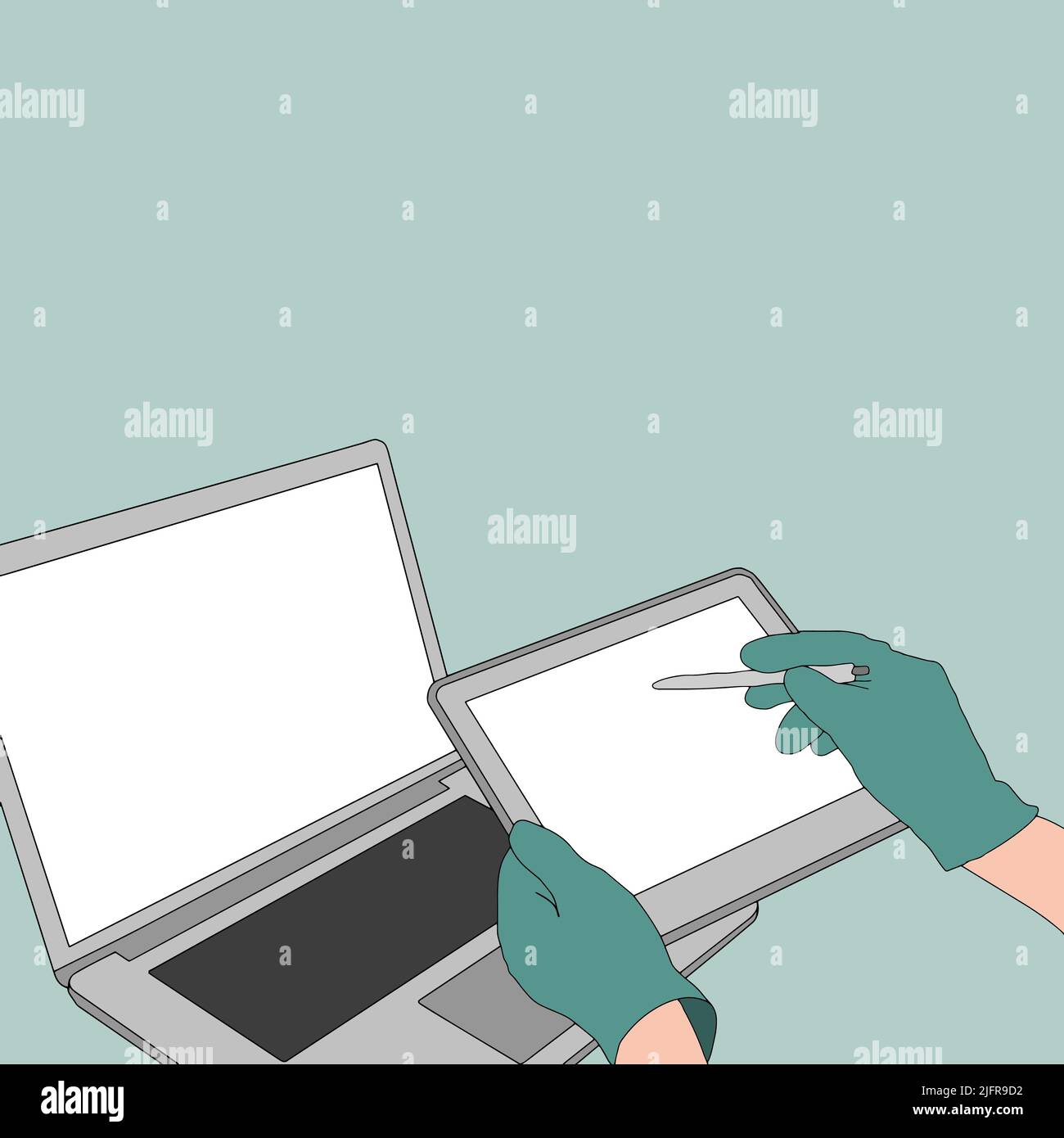 Cartoon artist drawing animation Stock Vector Images - Alamy