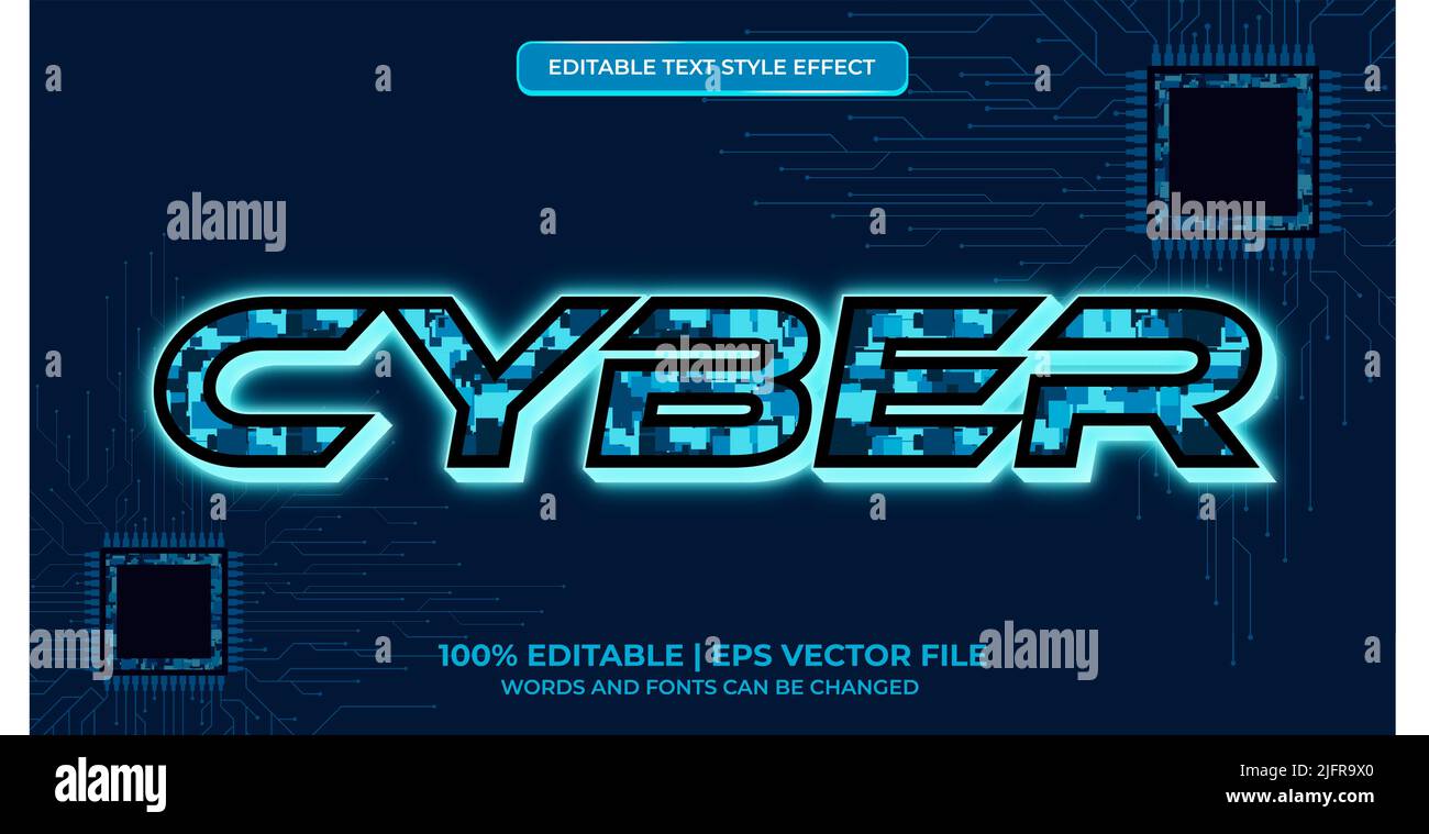 Technology text effect hi-res stock photography and images - Alamy