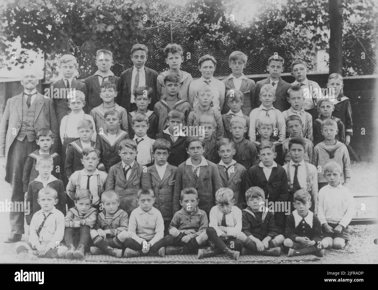 Class photo of a boys' class from the St. Jansschool Stock Photo - Alamy