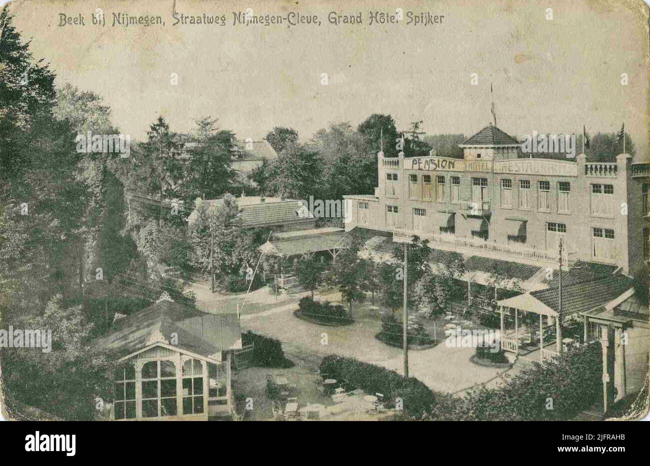 The Grand Hotel Spijker, in Beek, on the Nijmegen - Cleve Straatweg ...