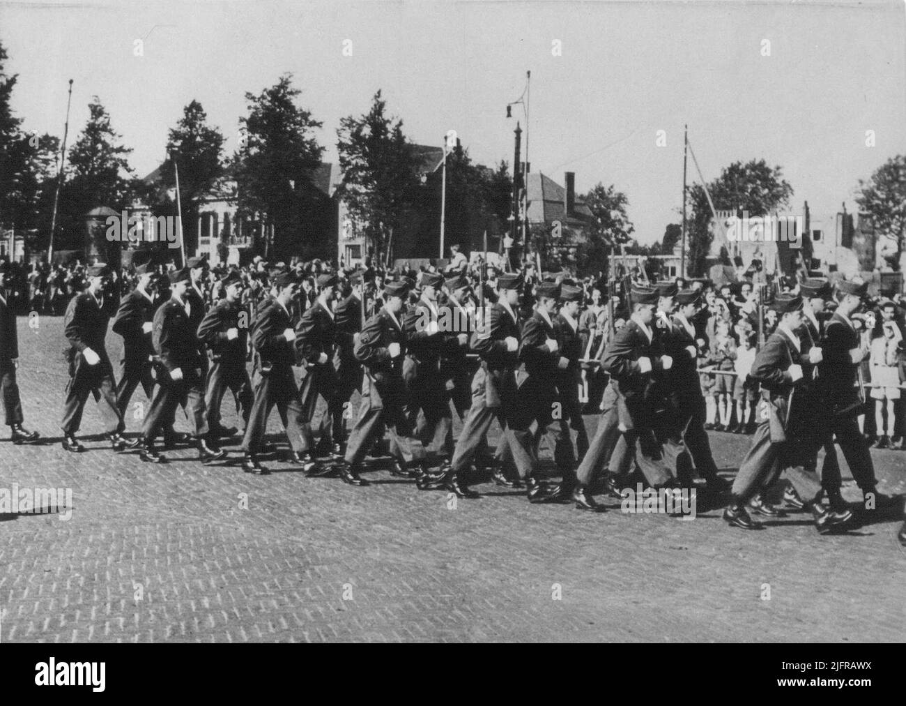 Commemoration of liberation, group of American soldiers Stock Photo - Alamy