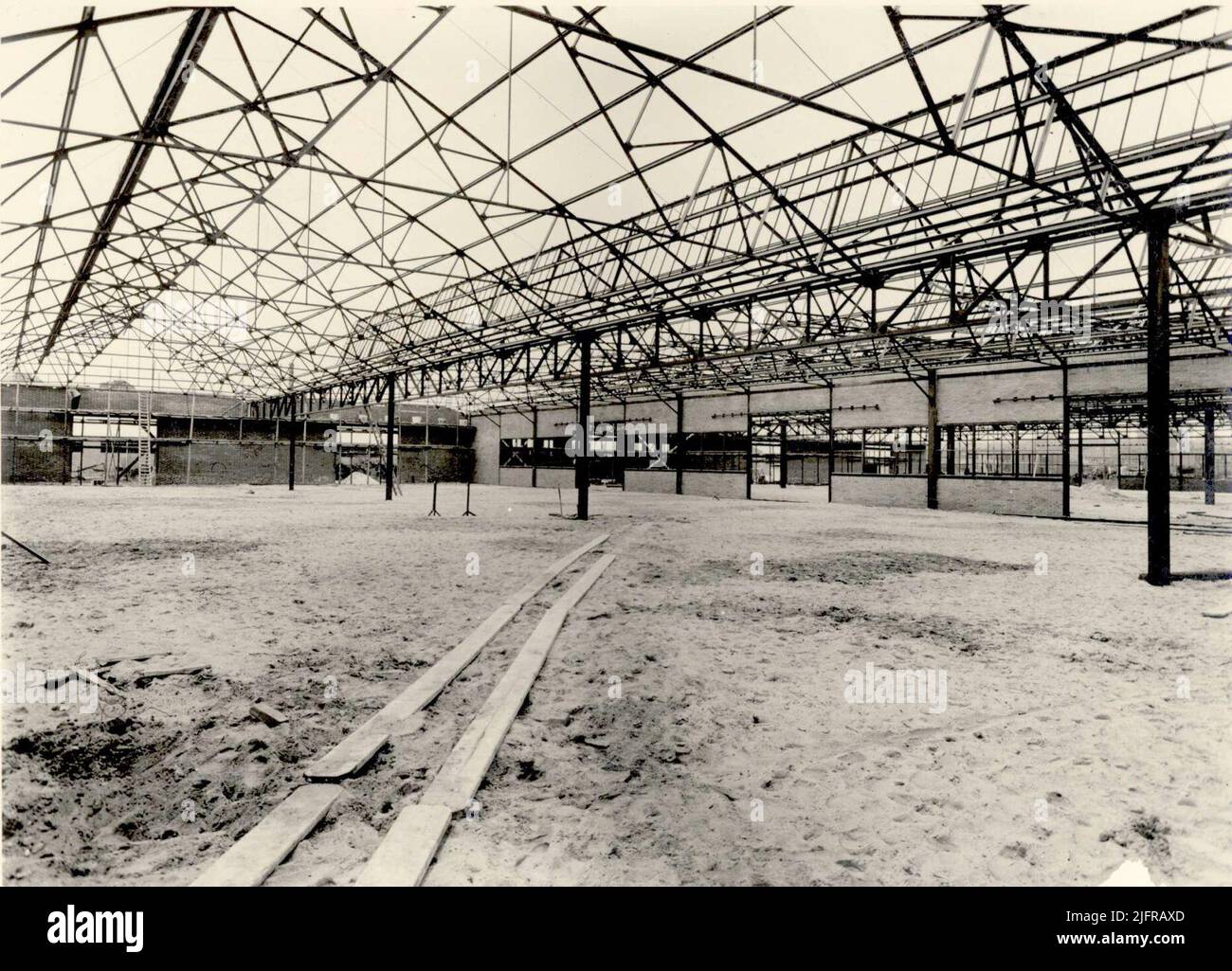 The auction building of the Nijmegen auction under construction Stock ...