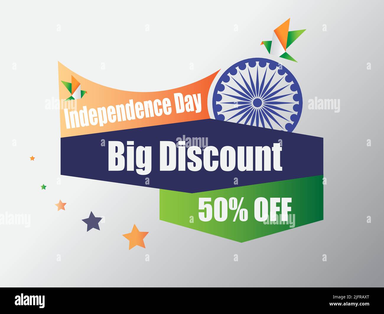 Indian flag label vector design hi-res stock photography and images - Alamy