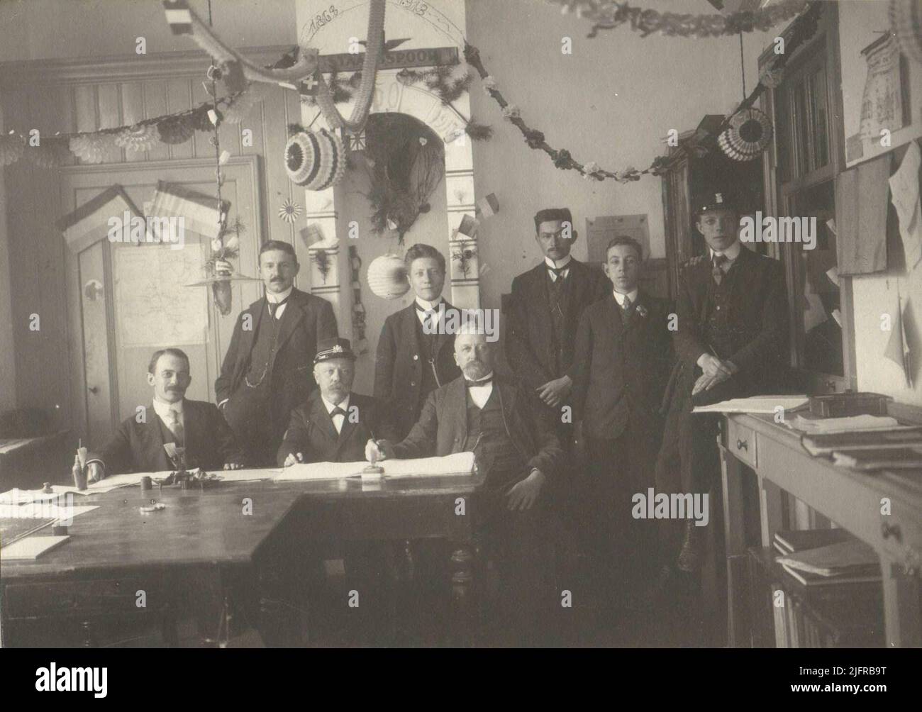 Staff during the 50th anniversary of the Dutch Railways Stock Photo - Alamy