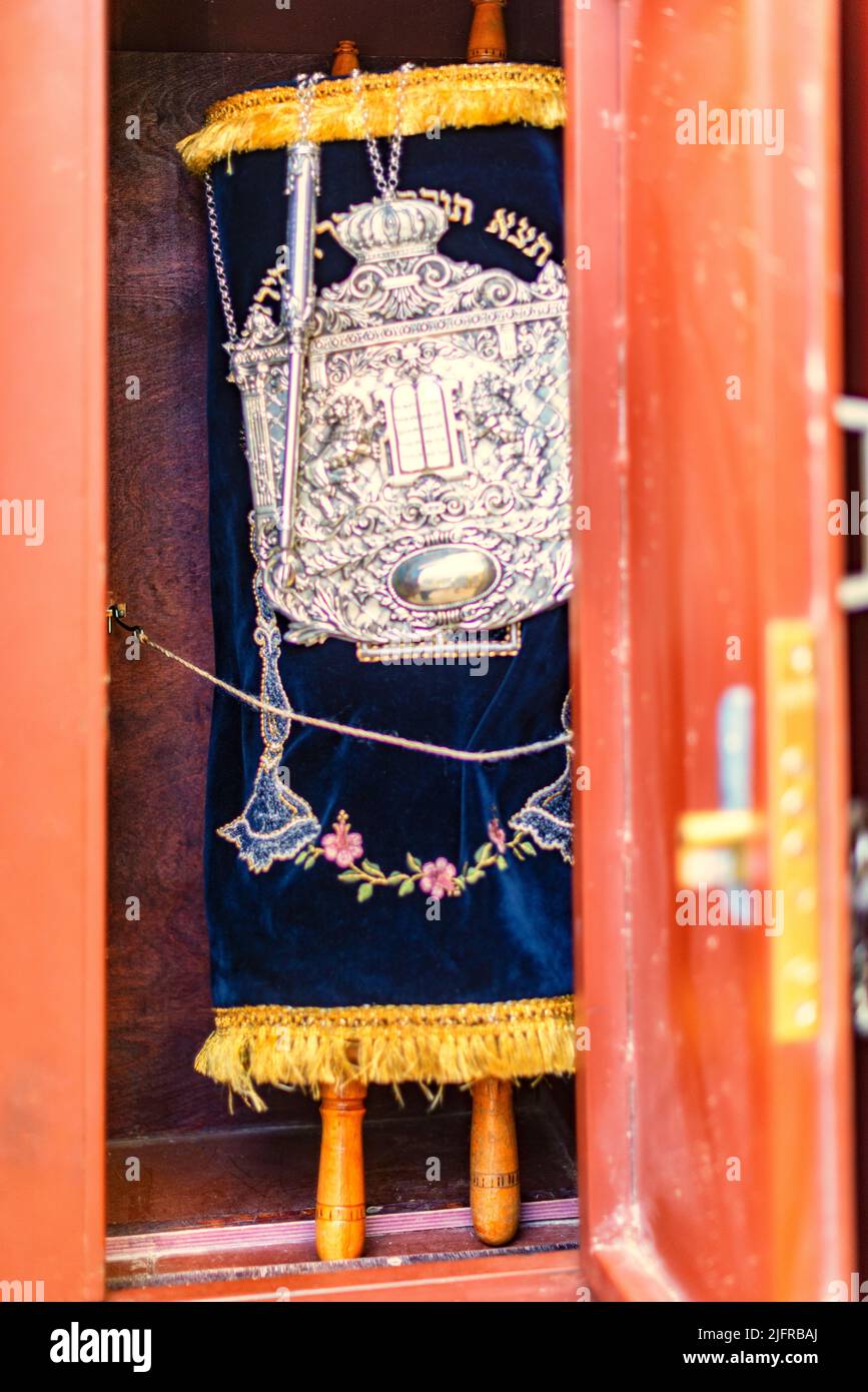 Torah Religious Text Torah Scroll Torah Scroll Tora Script Stock