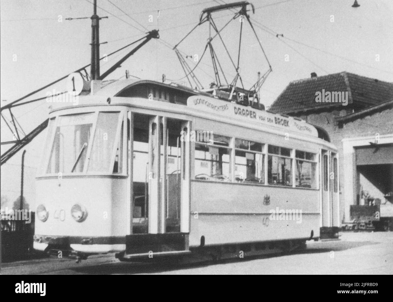A tram of tram line 1 for the tram depot Stock Photo - Alamy