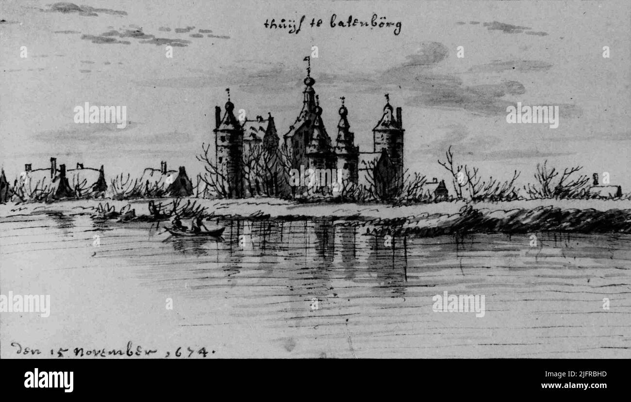 Batenburg Castle and the Landscape on River Maas Stock Photo - Alamy