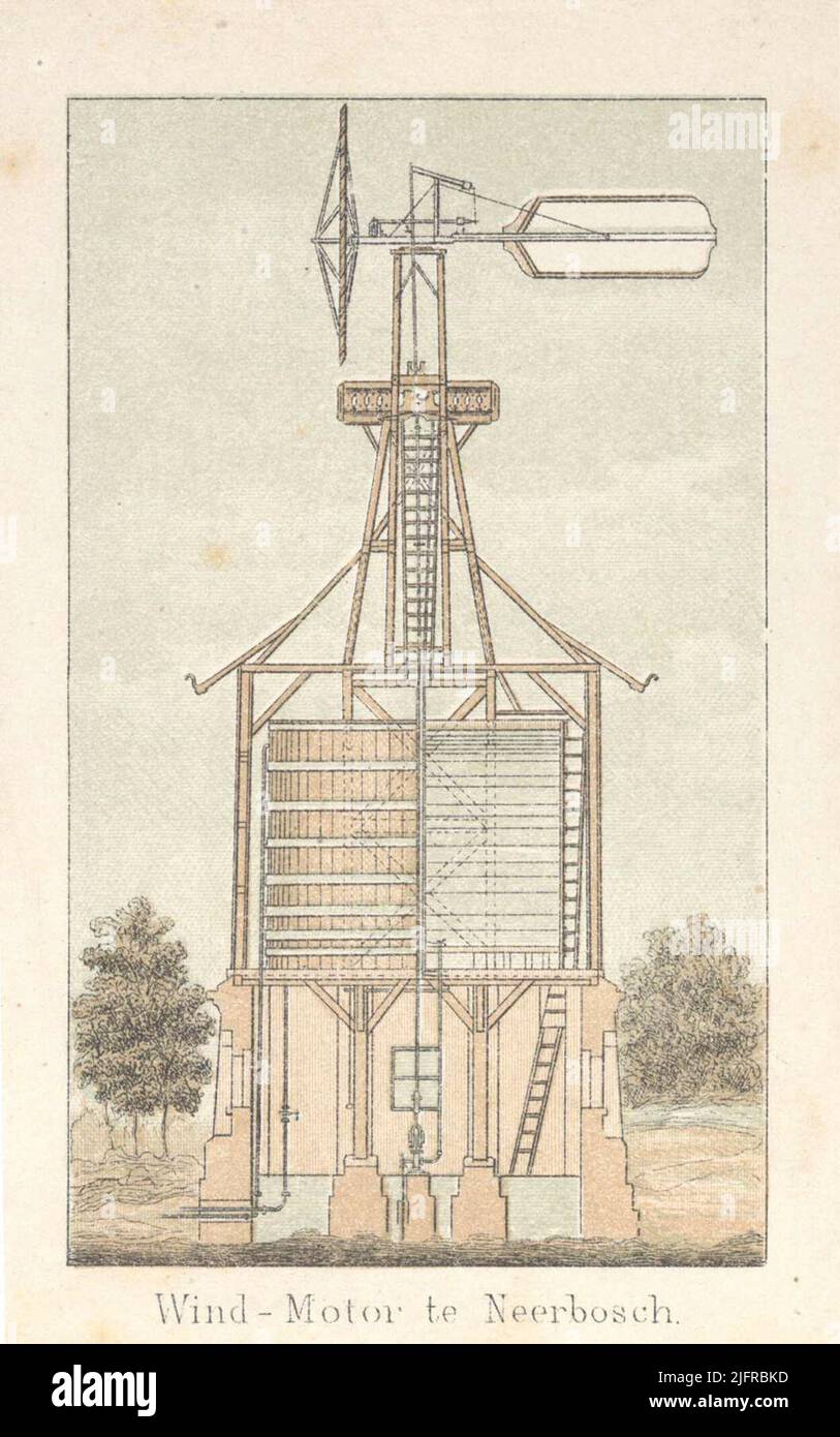 A postcard in color of a rock pressure of the "wind motor Stock Photo ...