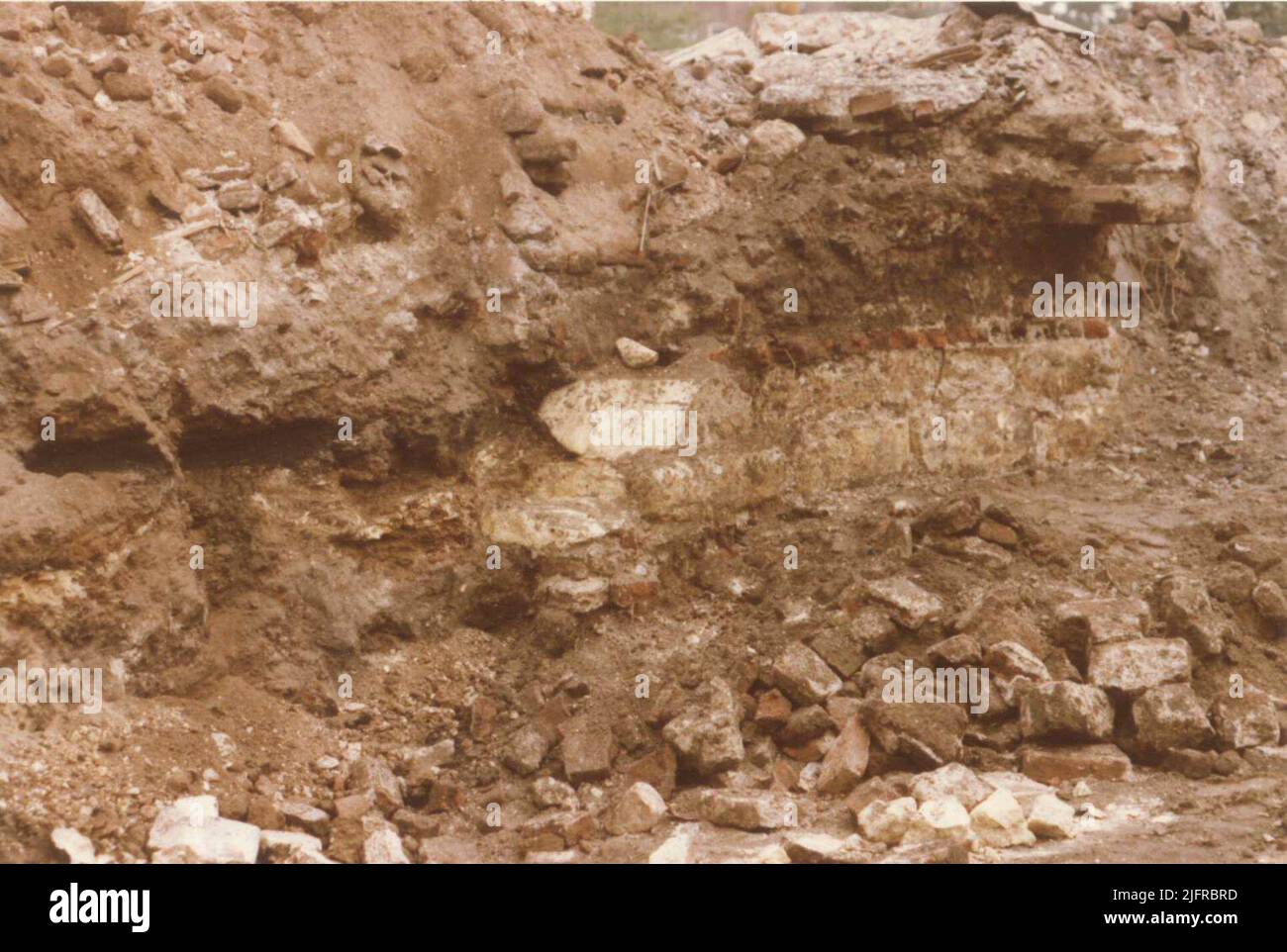 The demolition of a warehouse. Debris in the basement Stock Photo - Alamy
