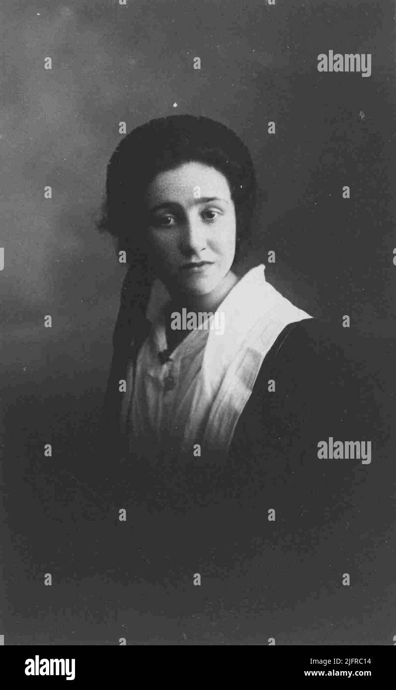 An orphan girl in the uniform of Catholic Orphanage Stock Photo - Alamy