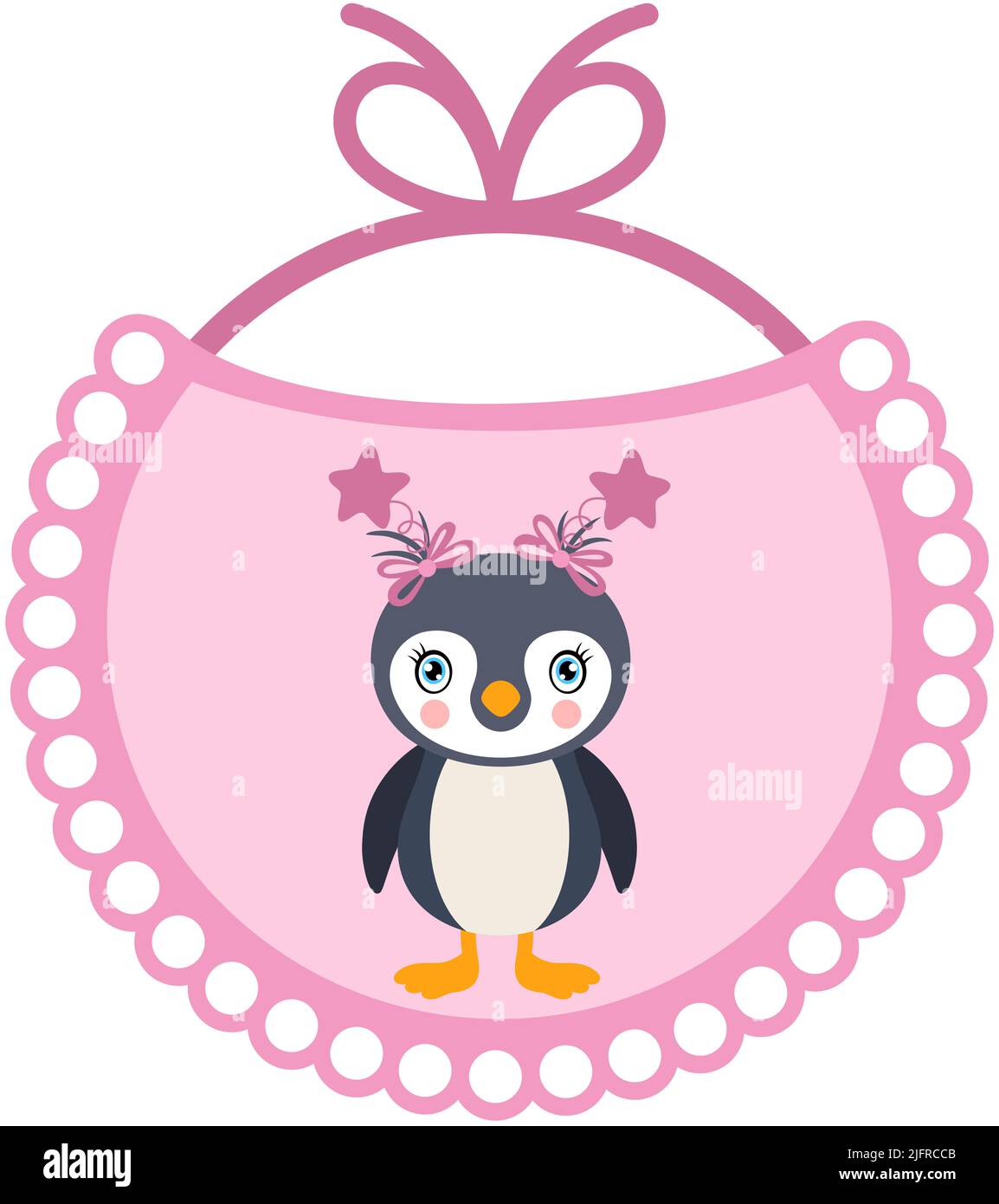 Baby Girl Bib Clip Art