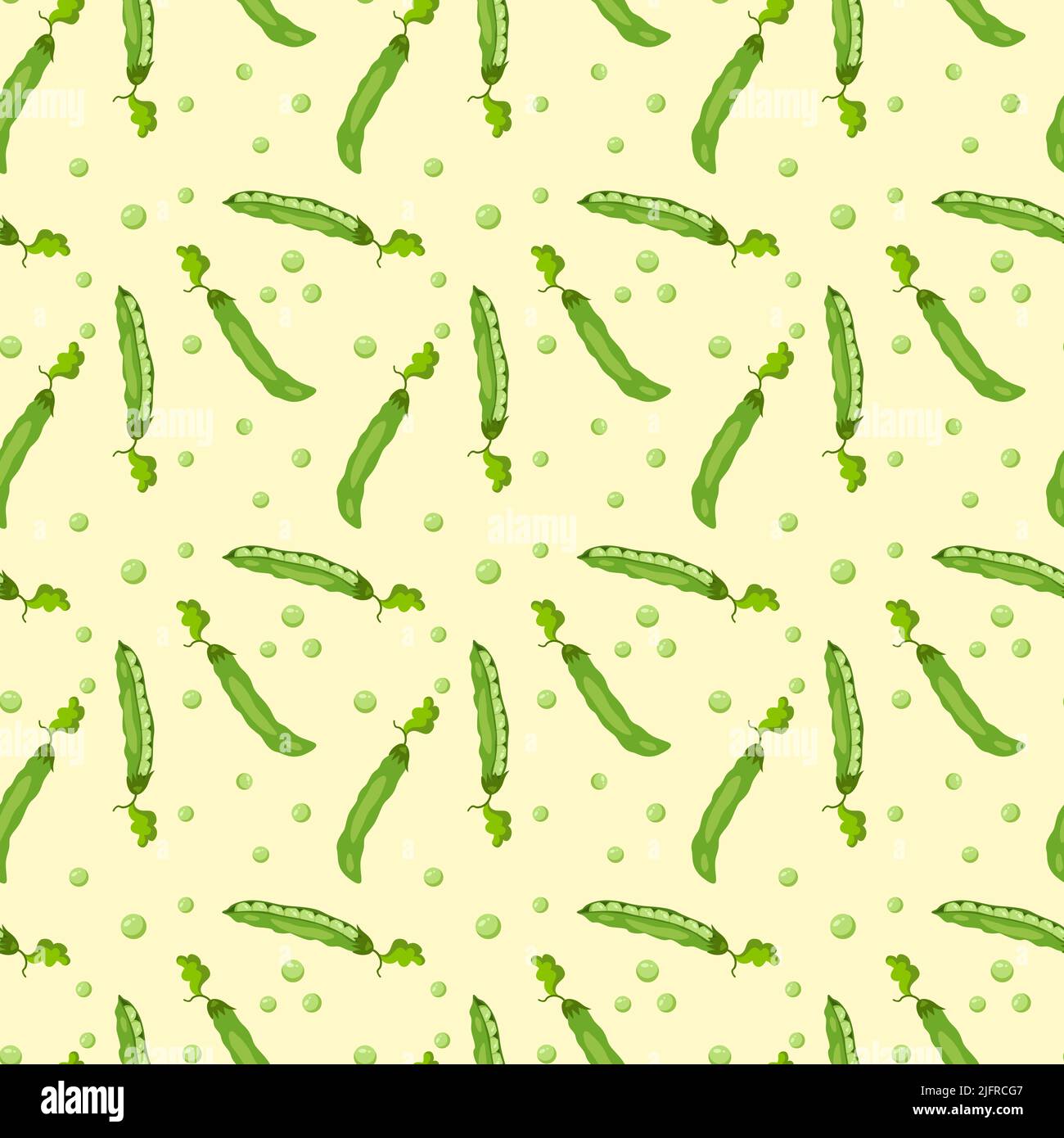 Seamless background pattern with fresh peas and green pod Stock Photo ...