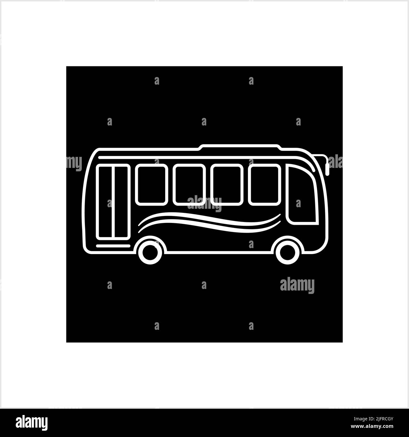 Bus Icon, Bus Vector Art Illustration Stock Vector Image & Art - Alamy