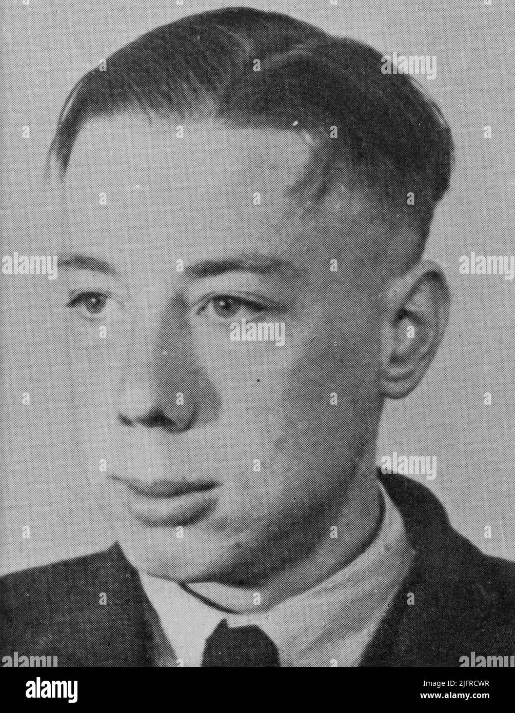 Portrait photo of Jan van Hoof (7 August 1922 - September 19, 1944 ...