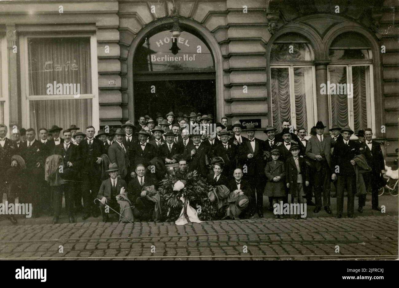 A group portrait for Hotel Berliner Hof Stock Photo - Alamy