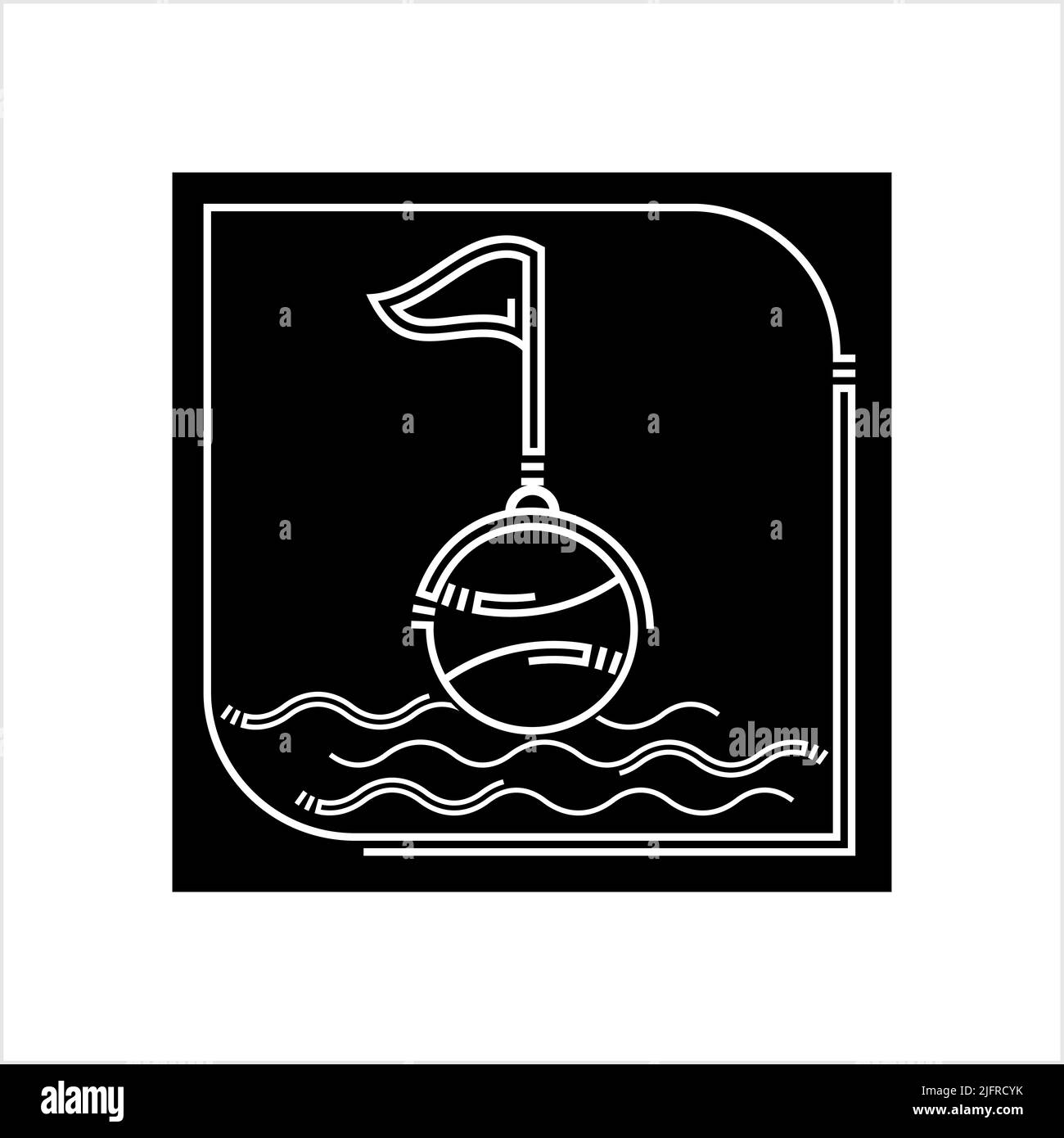 Buoy Icon, Float Buoy Icon Vector Art Illustration Stock Vector Image ...