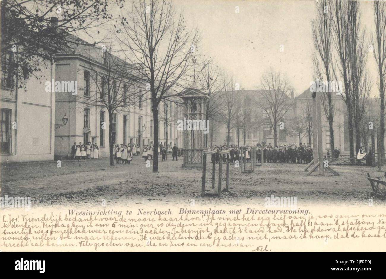 The courtyard with the director's house in the orphanage Stock Photo ...