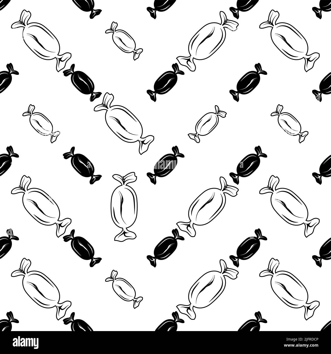 Candy Icon, Candy Seamless Pattern Vector Art Illustration Stock Vector ...