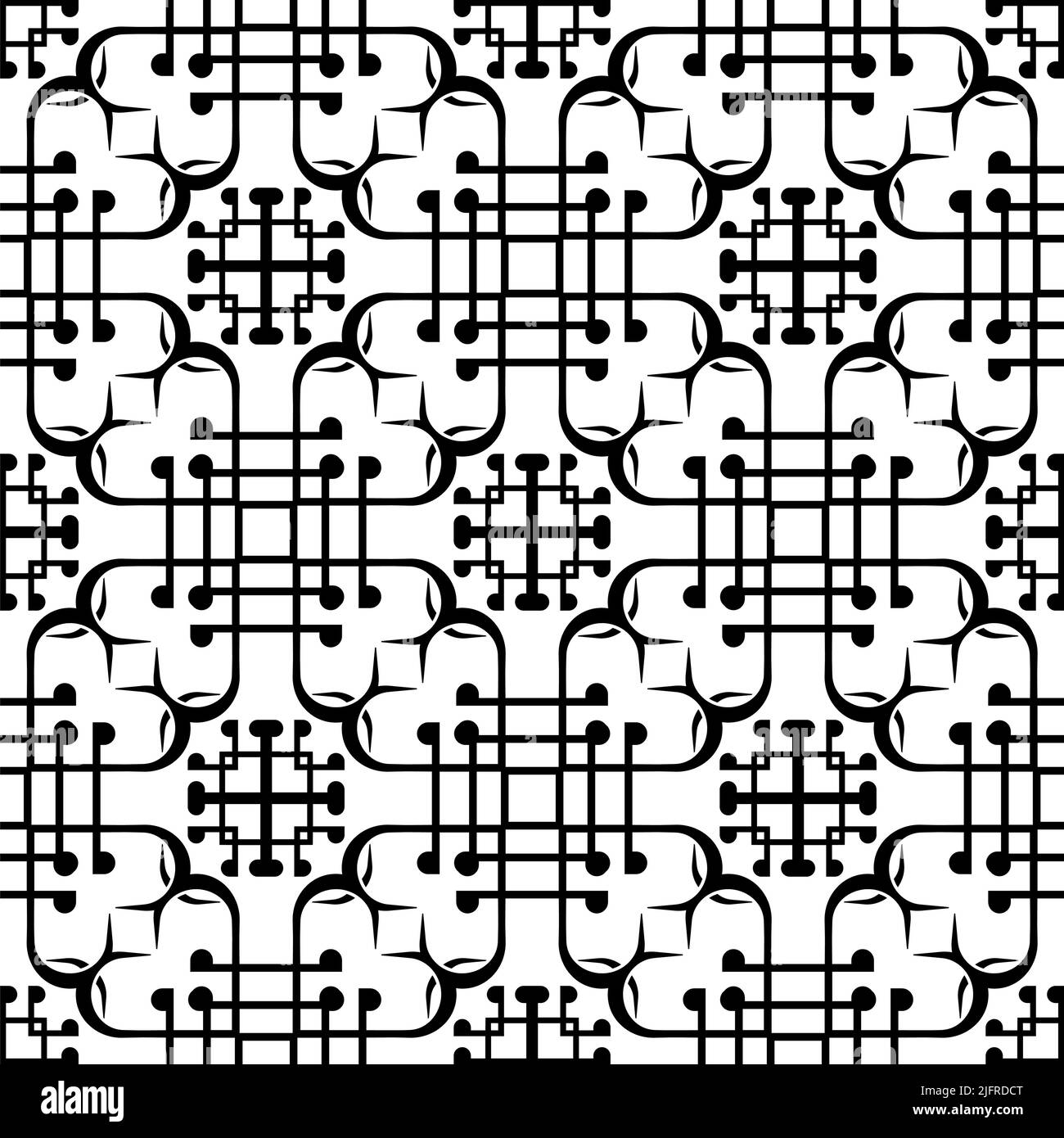 Geometric Seamless Pattern Vector Art Illustration Stock Vector Image ...