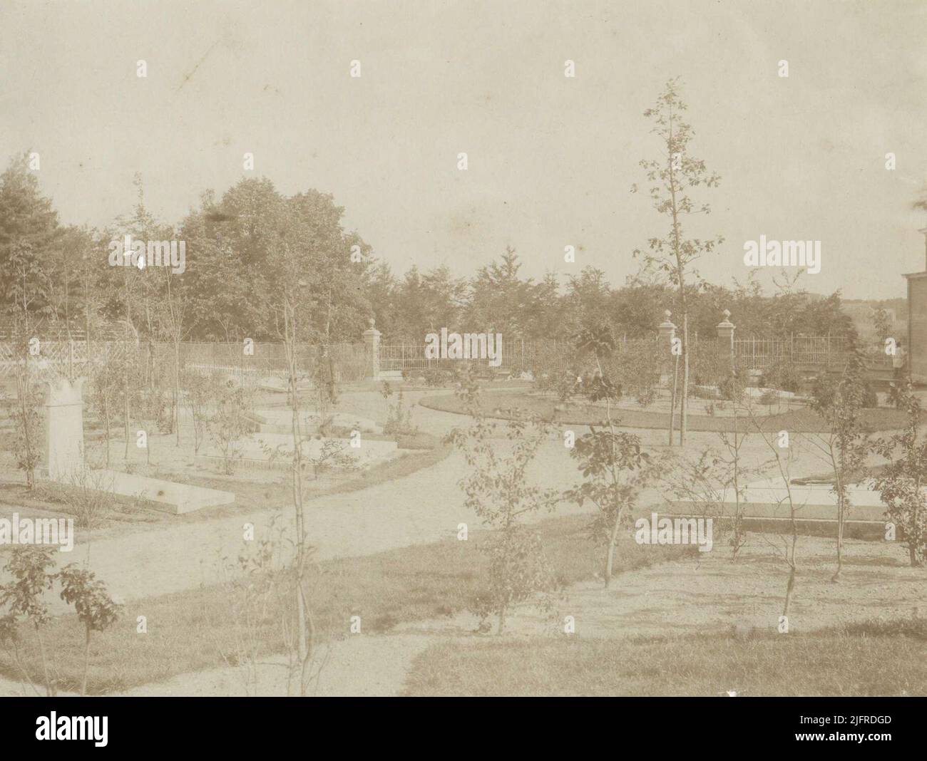 'Rustoord' cemetery, officially put into use on July 26, 1897 Stock ...