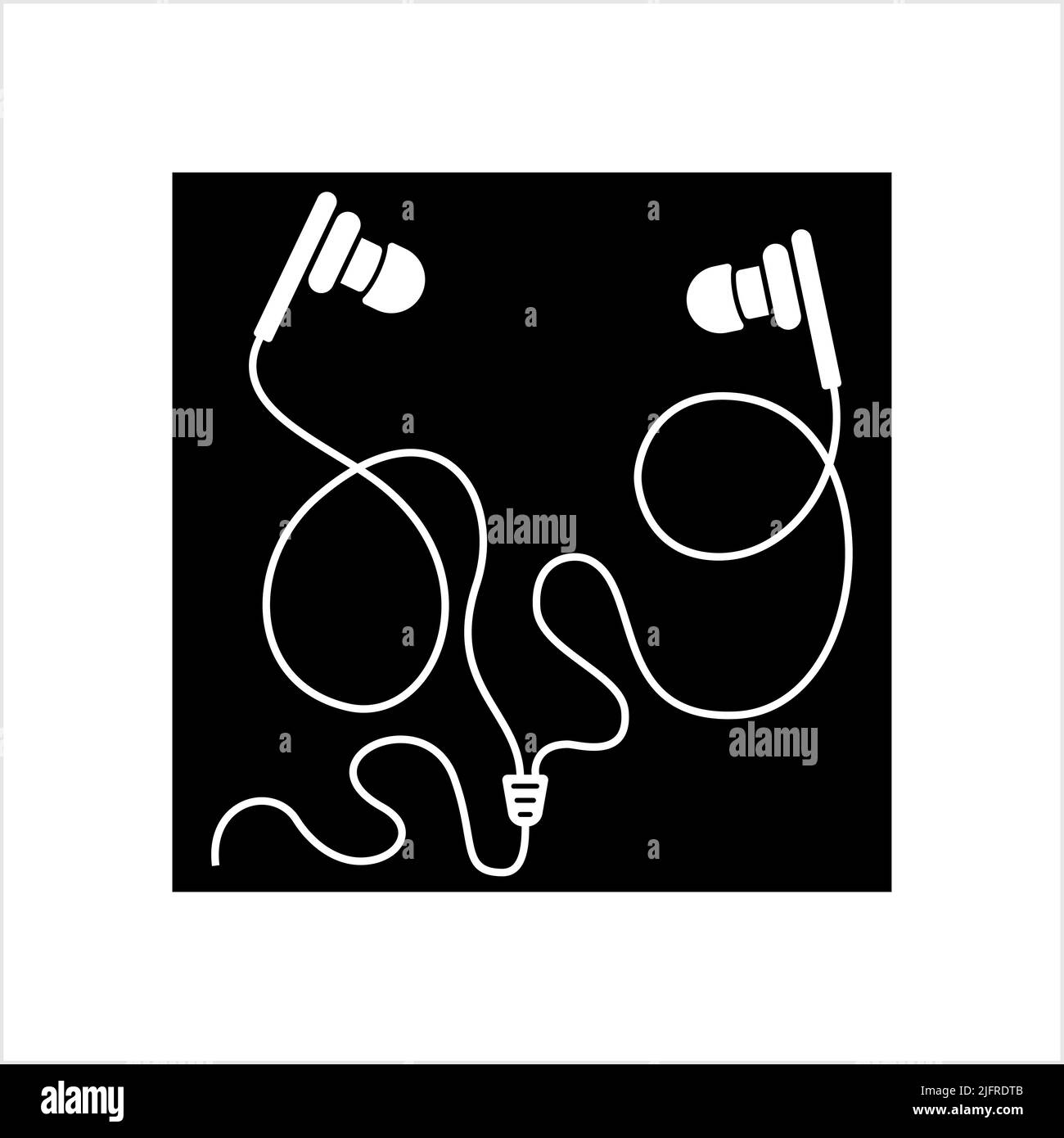 Earphones Icon, Ear Phones Icon Vector Art Illustration Stock Vector ...