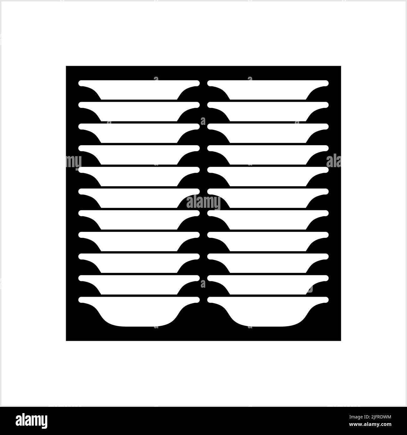 Dining plates stack Stock Vector Images - Alamy