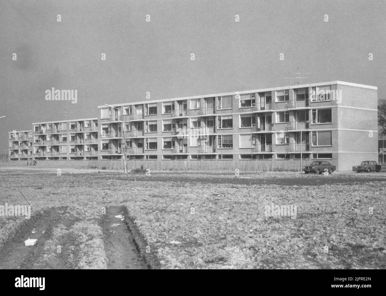 New build houses new development Black and White Stock Photos & Images ...
